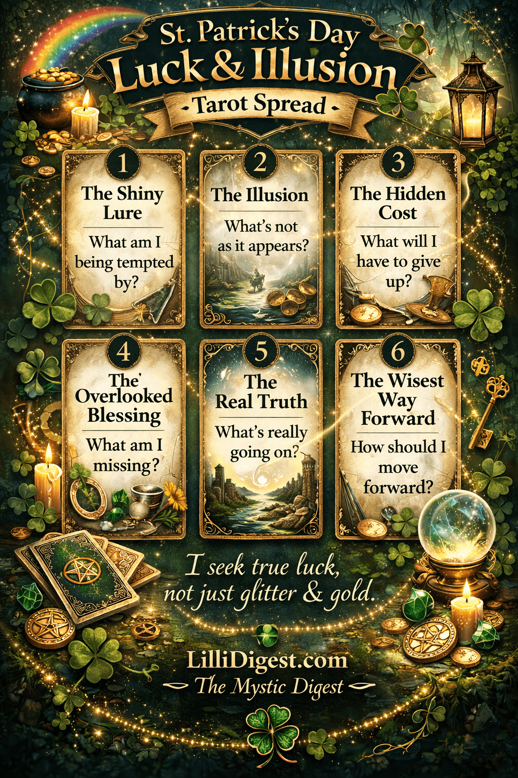 St. Patrick’s Day: Luck & Illusion Tarot Spread — What Looks Lucky vs ...